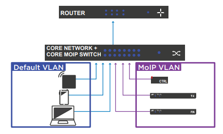 Networking best practices for MoiP